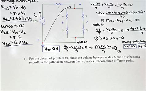 Solved Node B For The Circuit Of Problem Show The Chegg Com