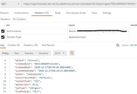 Using Salesforce Bulk API V SalesforceCodex