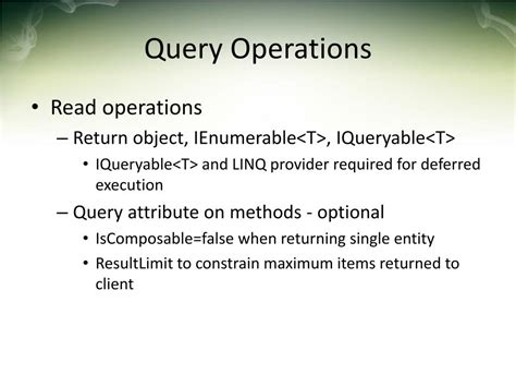 Ppt Wcf Ria Services Querying And Updating Data Powerpoint