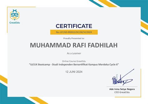Muhammad Rafi Fadhilah On Linkedin Kampusmerdeka Msib Uiuxdesign