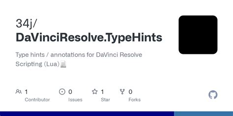 Github 34jdavinciresolvetypehints Type Hints Annotations For
