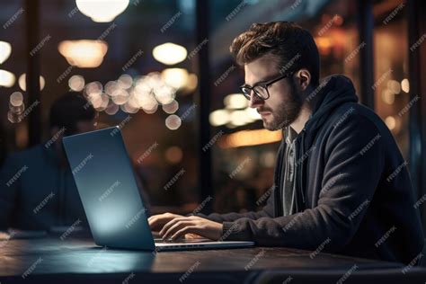 Premium Photo Programmer Working On Laptop In Office Coding And Software Development Concept