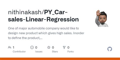 Github Nithinakashpycar Sales Linear Regression One Of Major