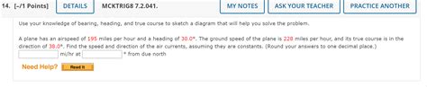 Solved 14 [ 1 Points] Details Mcktrig8 7 2 041 My Notes