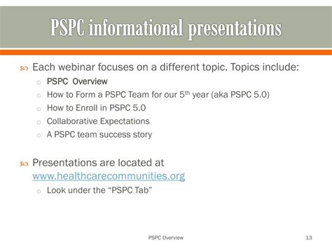 Ppt Part 1 Of 5 Pspc Overview Powerpoint Presentation Free