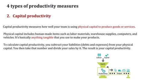 Productivity Measurement Types With Solved Examples Pptx