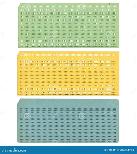 Vintage Punched Card Royalty Free Stock Image 4768666