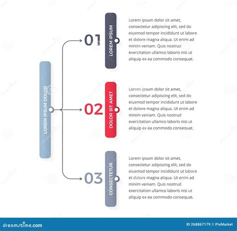 Diagram With 3 Elements Stock Vector Illustration Of Business 268867179