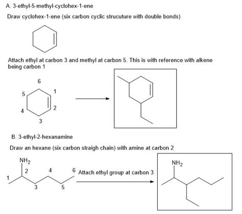 Solved Draw The Following Compounds A 3 Ethyl 5 Methyl Cyclohex 1