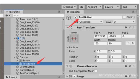 Unity 3d 2019312版本创建一个按钮，并为该按钮添加点击click的消息响应函数以及点击按钮切换场景unity Button