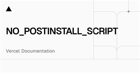 Nopostinstallscript