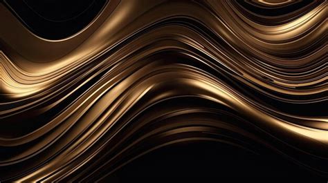 Metallic Abstract Wavy Liquid Background Layout Design Tech Innovation Generative Ai Premium
