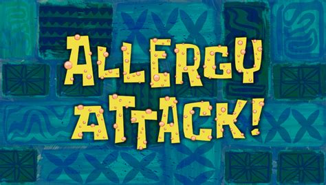 Allergy Attack Encyclopedia Spongebobia