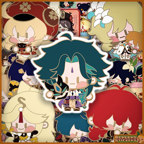 Genshin Impact Vol Chibi Stickers Vinyl Waterproof Sticker Regular Sticker Game Sticker
