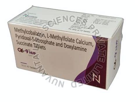 Methylcobalamin L Methylfolate Calcium Pyridoxal 5 Phosphate And Doxylamine Succinate Tablets