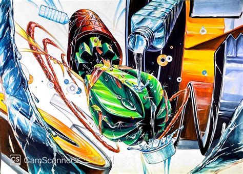 그림에 있는 에비뉴님의 핀 그림 디자인 그림 질감