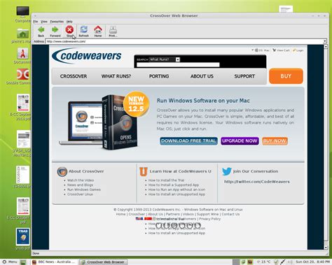 will crossover explorer run on mac or linux codeweavers
