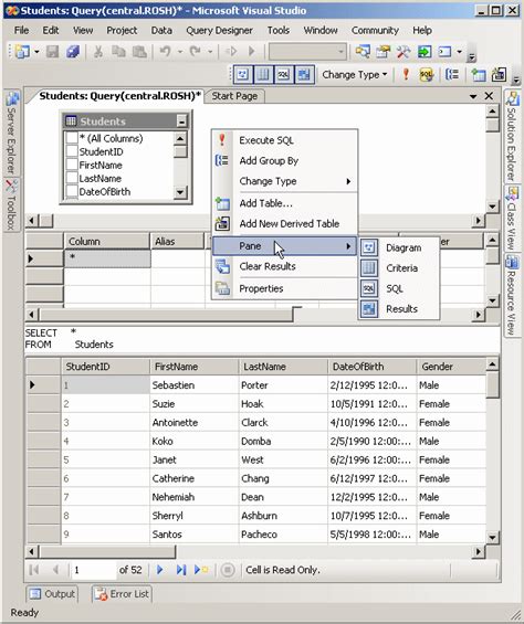 Microsoft Visual Basic Databases Introduction To ADO NET Visual Tools