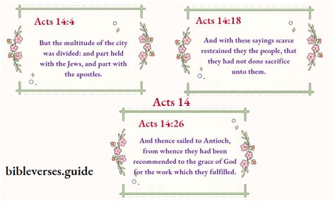 Acts 14 Perseverance Power And The Growth Of The Church Bible Verses