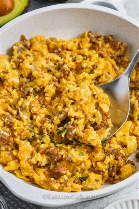 Chorizo And Eggs Recipe Easy One Pan Breakfast Easy Low Carb