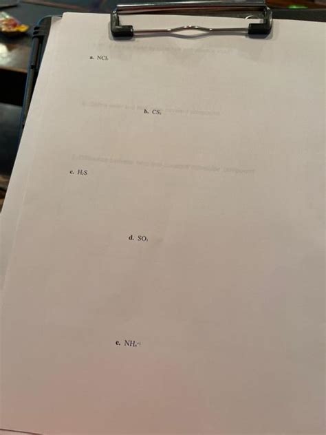 Solved Draw The Electron Dot Structure Predict Shape And Chegg