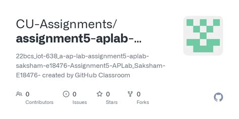 github cu assignments assignment5 aplab saksham e18476 sakshikumari