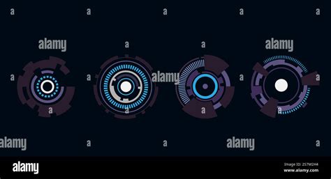 Webcircle Hud Elements For Ui Hi Res Stock Photography And Images Alamy