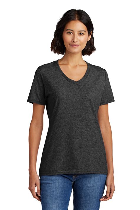 Port And Company Womens Core Cotton V Neck Tee Product Sanmar