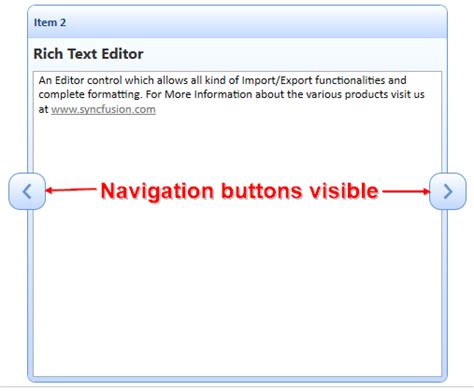 Appearance In WPF Tab Navigation Control Syncfusion