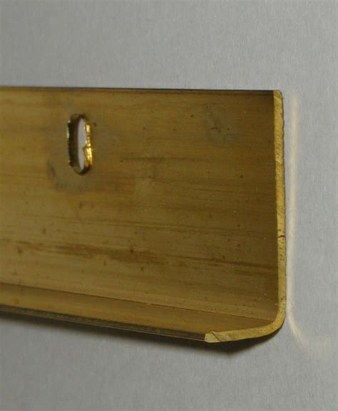 L Hook For Use With Interlocking Threshold Rolled Brass