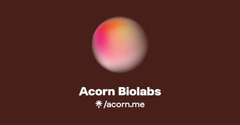 acorn biolabs instagram facebook linktree