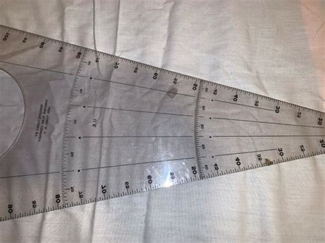Vintage Fan Protractor 120000 Range Deflection Grad In Miles And Yards