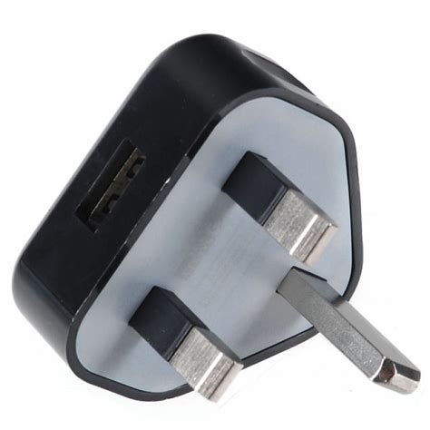 Bs British Standard Ac Power Travel Adapter Plug With Usb Port Black Free Shipping Thanksbuyer