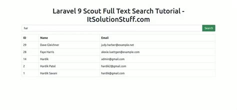 Laravel 9 Scout Full Text Search Tutorial Danatec