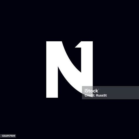 레터 N 로고 디자인 모노그램 N 0명에 대한 스톡 벡터 아트 및 기타 이미지 0명 1위 개념 Istock