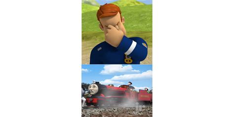 Fireman Sam Facepalms At Mike Losing His Whistle By Unicorndraws900 On Deviantart