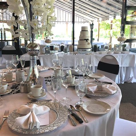 Black And Silver Wedding Tables