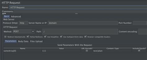 Post How To Keep An Array In Jmeter Parameters Request Field Stack