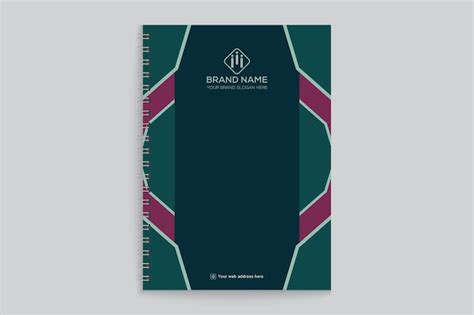 Premium Vector Clean Professional Creative Notebook Cover Template