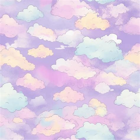 Premium Photo Purple Clouds With A Purple Background