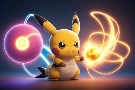 Pikachu With A Glowing Orb Of Power Raiart