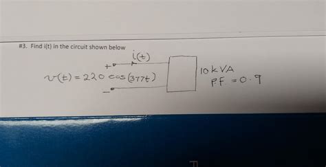 Solved Find I T In The Circuit Shown Below Chegg