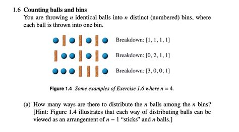 Solved 16 ﻿counting Balls And Binsyou Are Throwing N