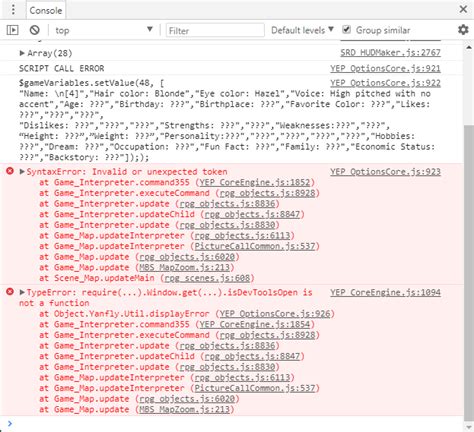 Error From Making A Array Variable Rpg Maker Forums