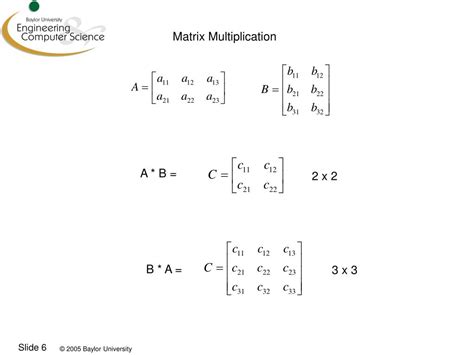 PPT Fundamentals Of Engineering Analysis EGR 1302 Matrix Multiplication Types PowerPoint