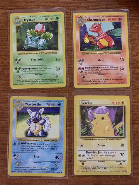 Pokémon Trading Card Complete Base Sets In English Complete Your Set