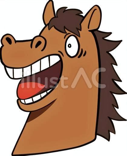 驚く馬のイラストイラスト No 24410217｜無料イラスト・フリー素材なら「イラストac」