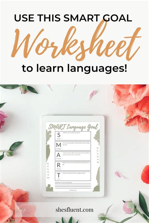 Language Learning Goals Set Smart Goals Shes Fluent Learning
