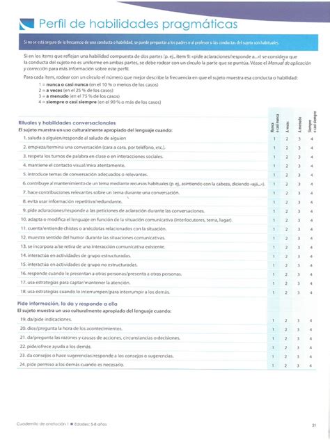 Celf 5 Habilidades Pragmáticas Pdf