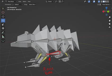 I Make A Separate Root Bone From The Rest Of My Mesh That Is Disconnected From Everything Else